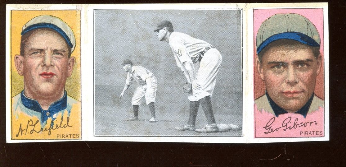 1912 T202 Hassan Triple Folder Baseball Card George Gibson & Lefty ...