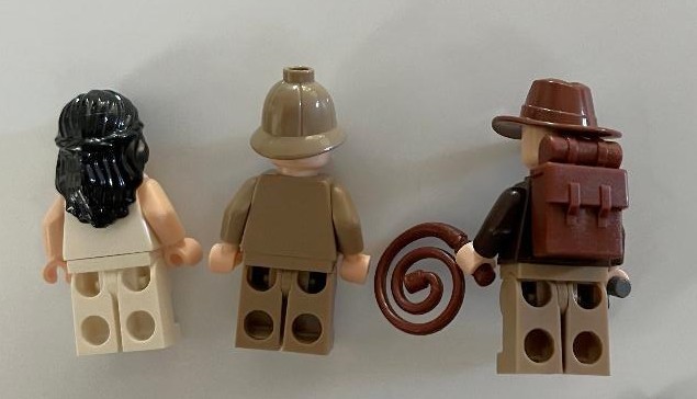 Lego INDIANA JONES Minifigs Henry Indy Marion w/ whip gun map suitcase ...