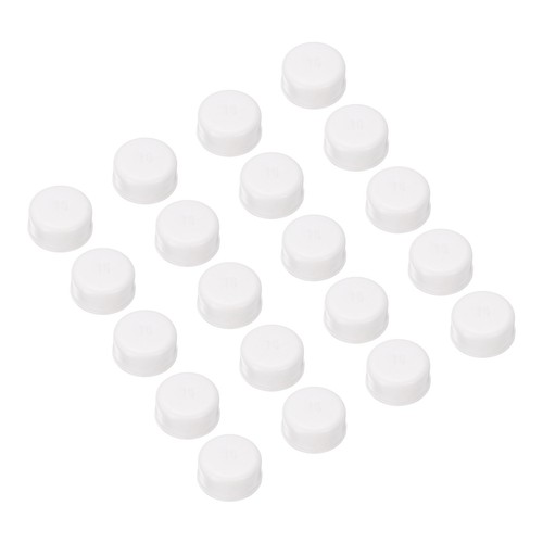 PVC Tube Covers End Caps Pipe Inner 16mm End Caps Conduit Pack of 20 ...