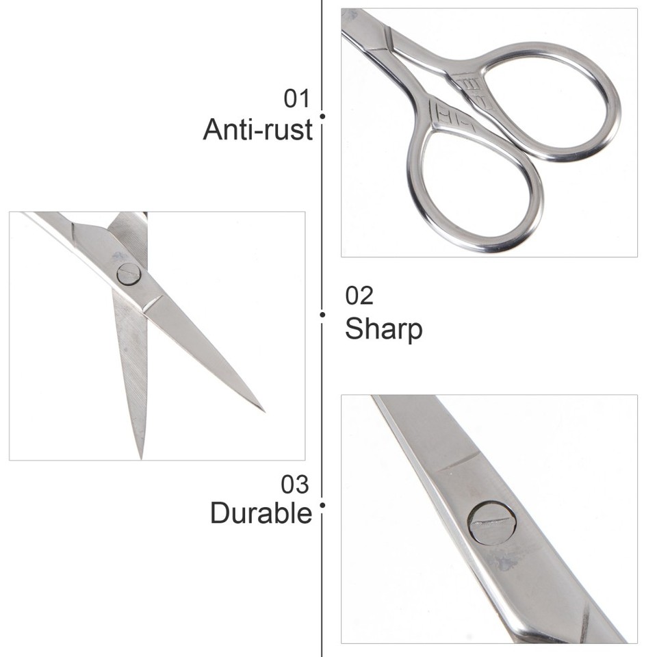 2 Pcs Beard Strap Case Shaving Kit Mustache Trimming Scissors Shears | eBay