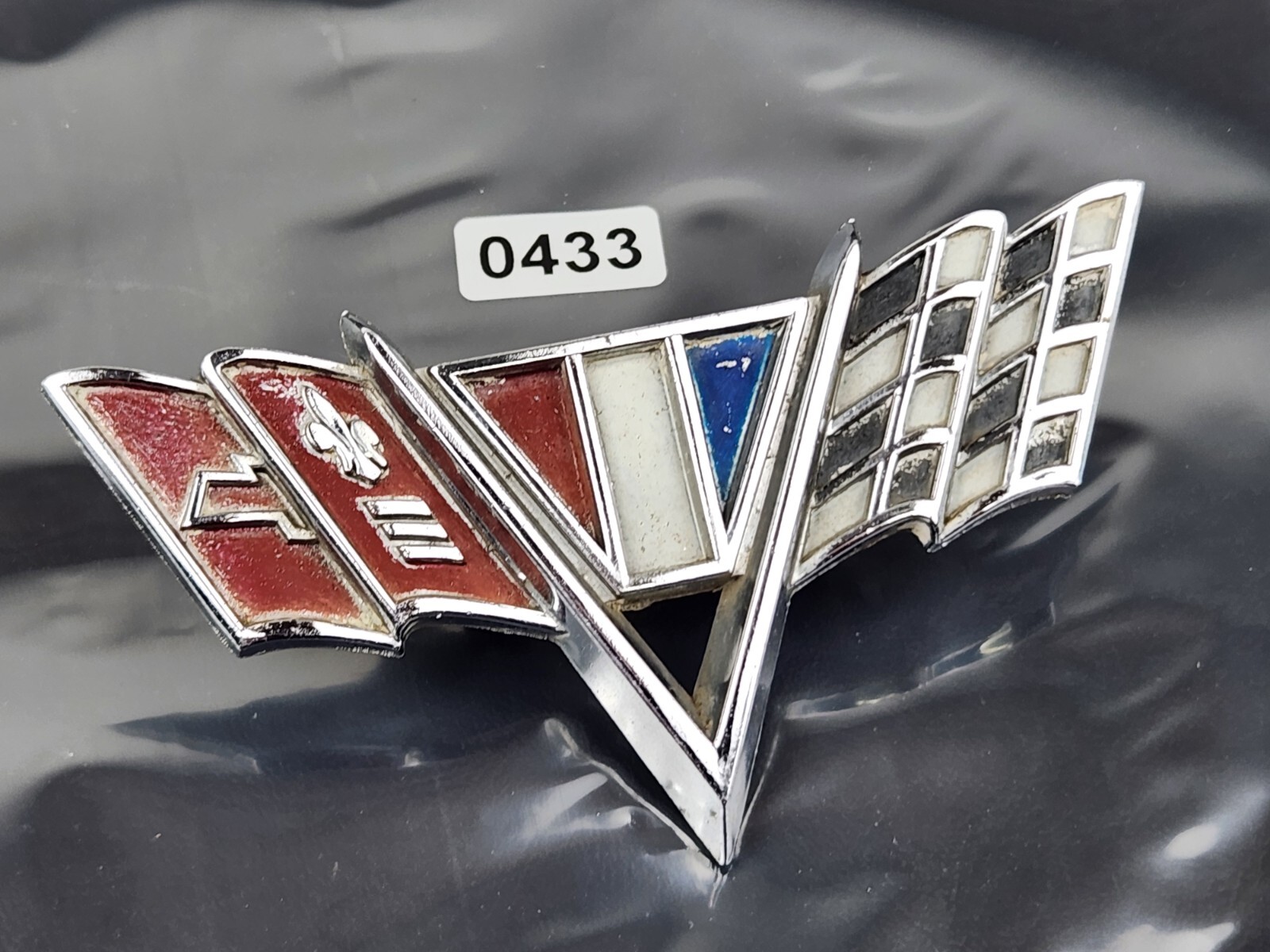 1964 - 1967 Chevrolet Cross Flag Emblem Corvette Impala OEM 3840318 ...