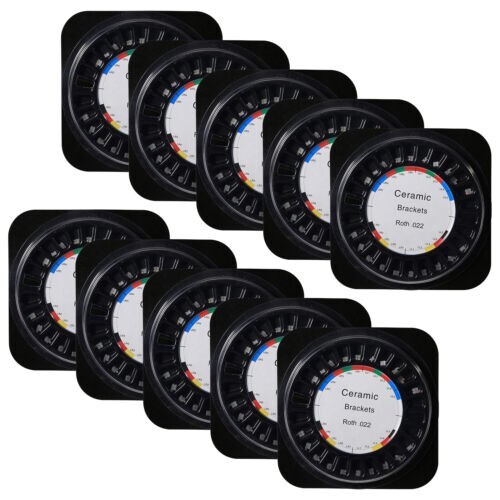 Dental Orthodontic Ceramic Bracket Braces Roth 0.022 Hooks 3-4-5 Teeth ...