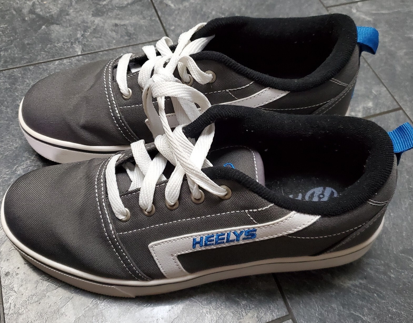 Heelys Mens Gray/White/Blue GR8 Pro HE100218 Sneaker Skate Shoe Size 8 ...