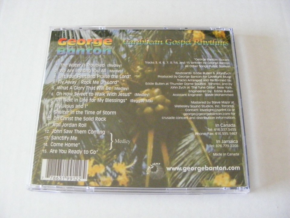 George Banton "Caribbean Gospel Rhythms" CD Ex. On Love Light Music ...