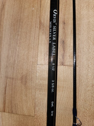 Orvis Silver Label Fly Rod 8 1/2 Foot 6 Weight Mid Flex 6.0 4 Piece | eBay
