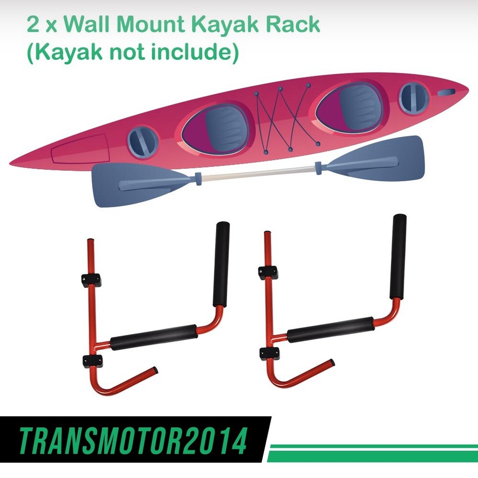 4Pcs Kayak Storage Wall Mount Hanger Rack for Canoe Paddle Kayak ...