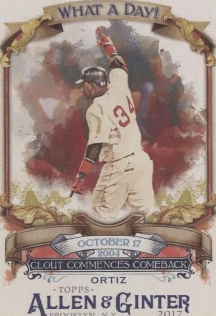 2017 Topps Allen & Ginter - What a Day David Ortiz #WAD-62 for sale ...