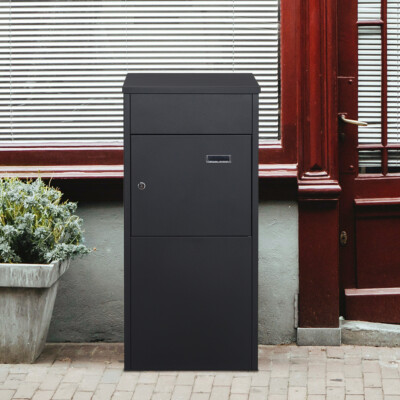 Outdoor Parcel Delivery Box Security Post Parcel Letter Drop Box ...