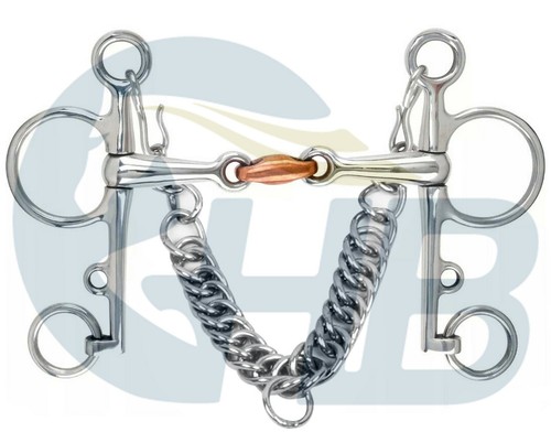 Copper Link Double Jointed Pelham Bit | eBay