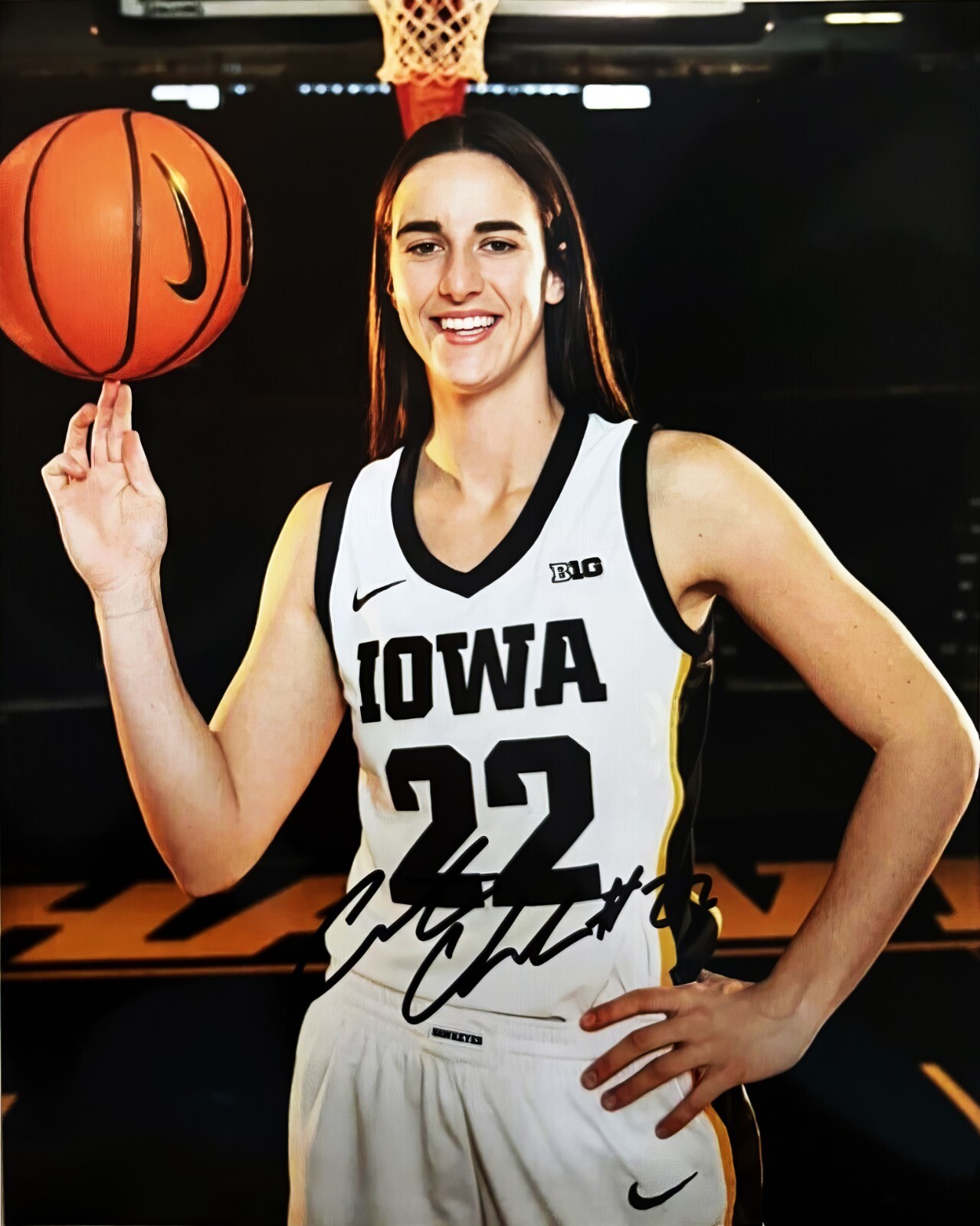 Caitlin Clark Signed 8x10 Photo Iowa Hawkeyes Autographed Photo WNBA ...