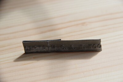 WW2 relic unused name plate / grave marker airborne parachute regiment ...