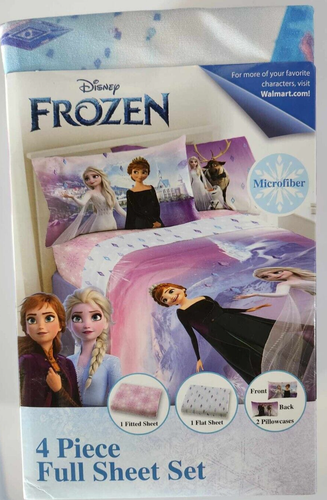 Disney Frozen 4 Piece (Full Size) Sheet Set Microfiber | eBay