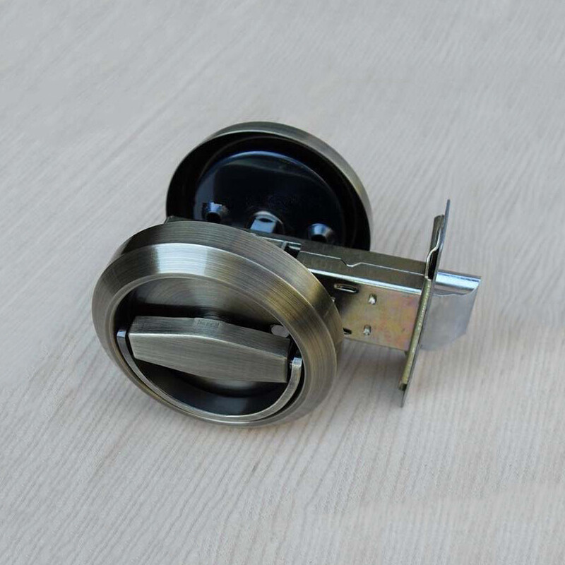 304 Stainless Steel Cup Handle Recessed Door Lock Fire Proof Disk Pull ...