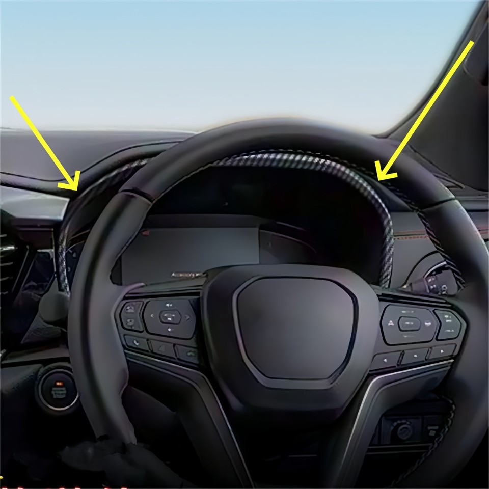 Carbon Fiber Front Dashboard Frame Cover Trim For 2025 Isuzu MU-X MUX ...