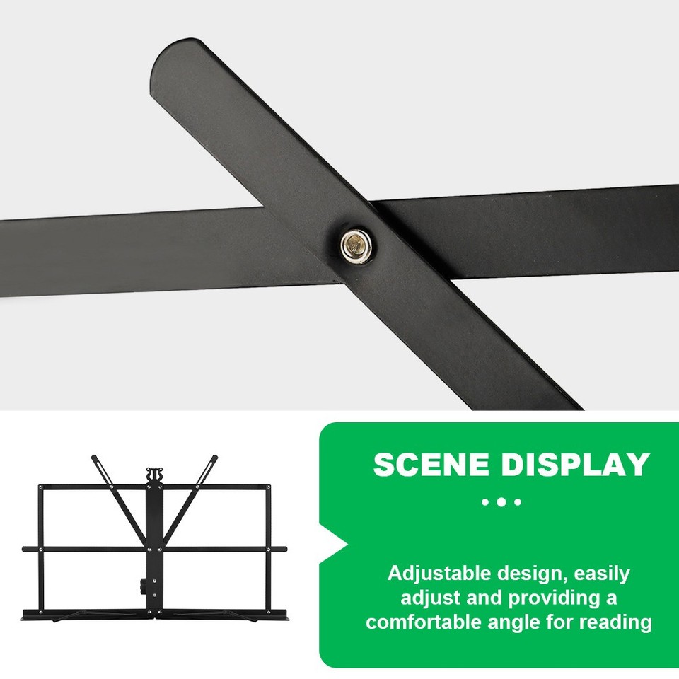 Foldable Lifting Reading Stand Sheet Music Holder Paper for Desk Score ...