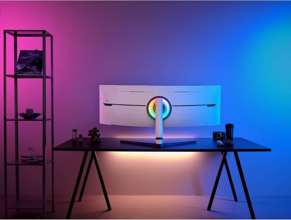Samsung 57" Odyssey Neo G9 G95NC 4K UHD 240Hz 1ms Curved Monitor ...