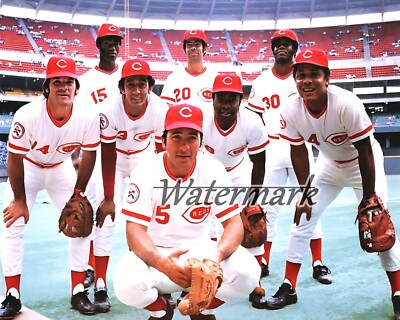 MLB 1970's Big Red Machine Starting 8 Rose Bench 8 X 10 Photo Picture ...