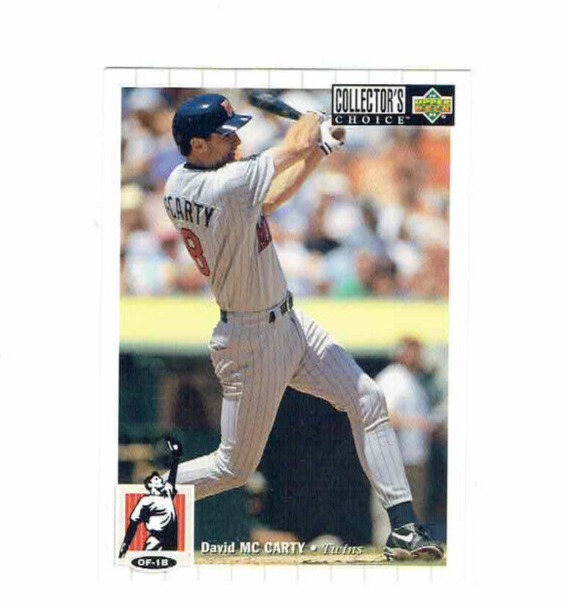 David McCarty Twins OF-1B #194 Upper Deck 1993 Baseball Card | eBay