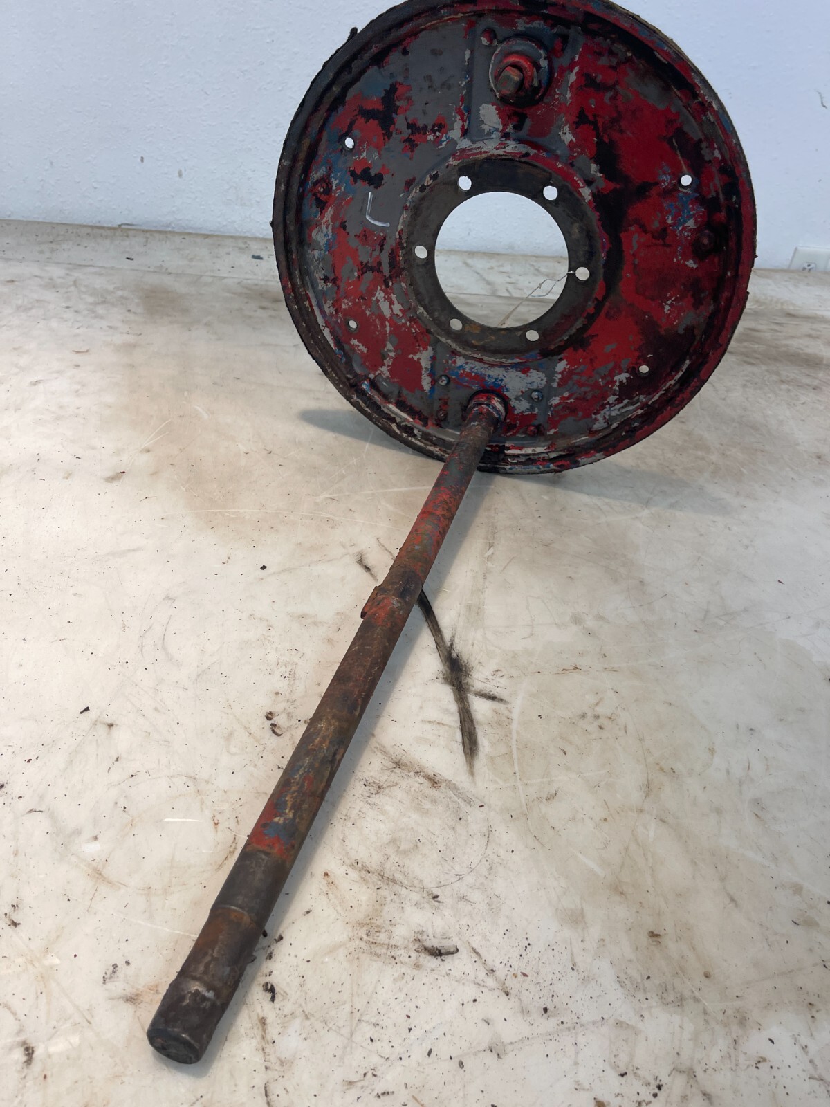 1943 Ford 2n Tractor Left Brake Backing Plate & Shaft Assembly 9n | eBay