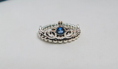 Authentic Pandora Ring, Disney Cinderella Blue Tiara, #199191C01 | eBay