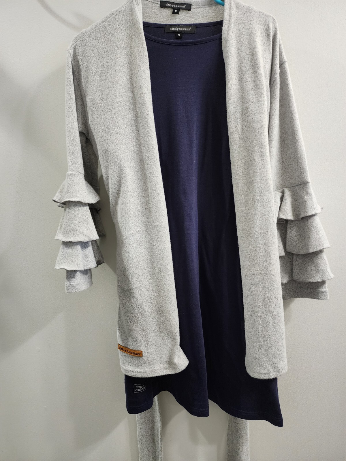 Simply Southern Small Dress And Cardigan Set - Gem