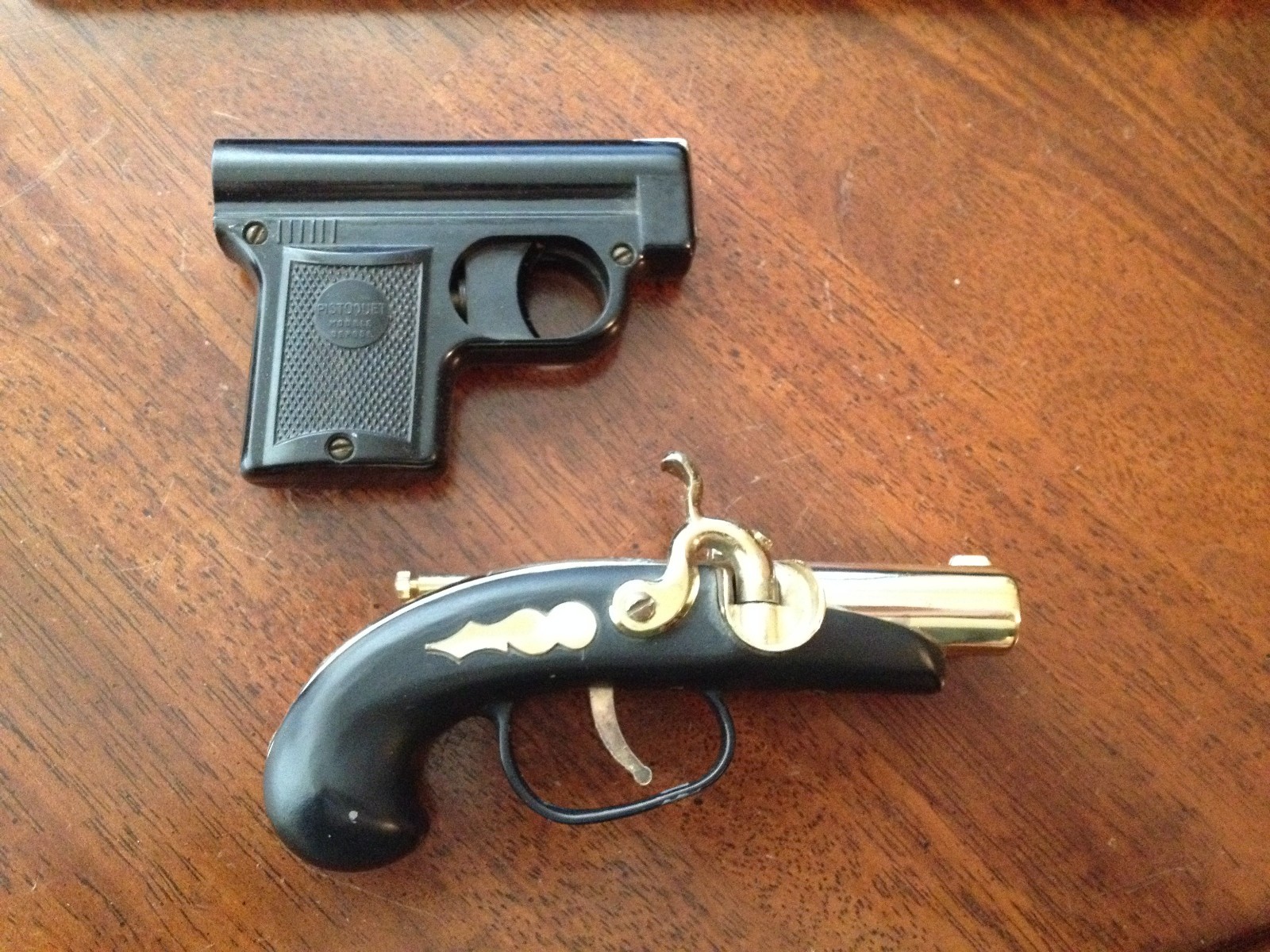 VINTAGE GUN PISTOL FLINTLOCK SHAPED CIGARETTE LIGHTER LOT ONE FRENCH ...