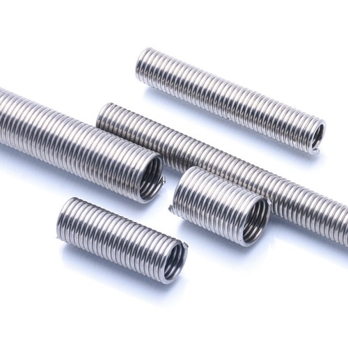 5PCS 304 Stainless Steel Tension Spring 1.0mm Extension Spring Hookless ...