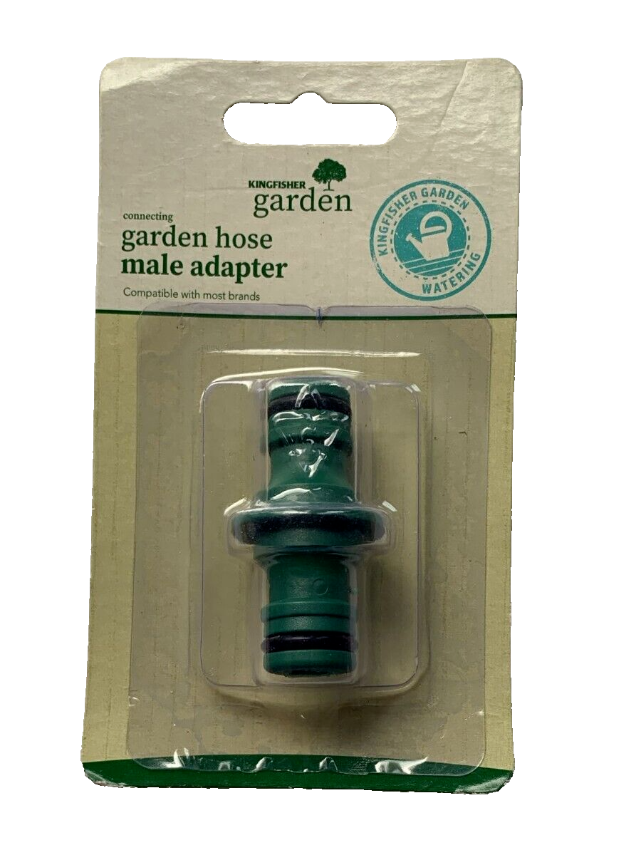 Garden Hose Pipe Half Inch Male Adapter Connector Connect 2 Hoses ...