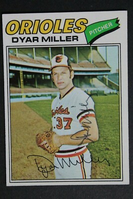Dyar Miller Baltimore Orioles Autographed 1977 Topps #77 Signed Card | eBay
