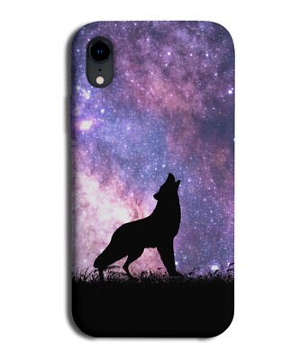 Wolf Silhouette Phone Case Cover Wolves Space Stars Night Sky i197 ...