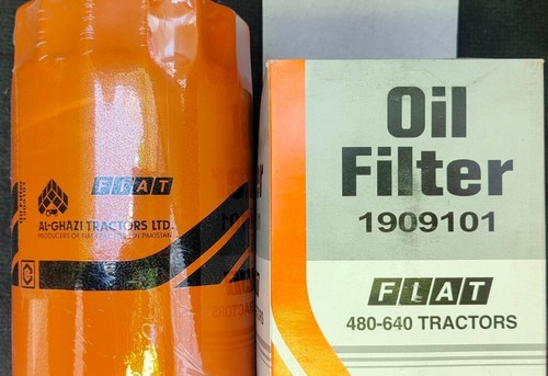 2x (TWO) GENUINE FIAT TRACTOR ENGINE OIL Spin On Filters #1909101 NEW ...