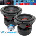 2 DD AUDIO 608F-D4 8" 3000W DUAL 4-OHM SUPER TUNED SUBWOOFERS BASS ...