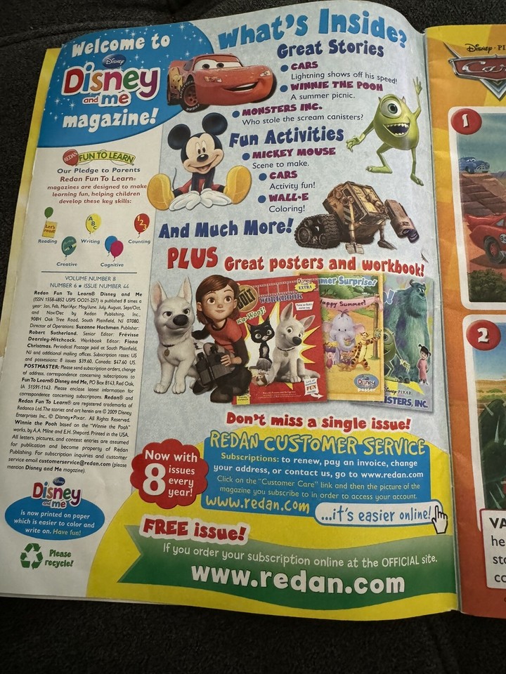 Bolt Dog Disney And Me Magazine August 2009 Bolt Work Book Hard To Find ...