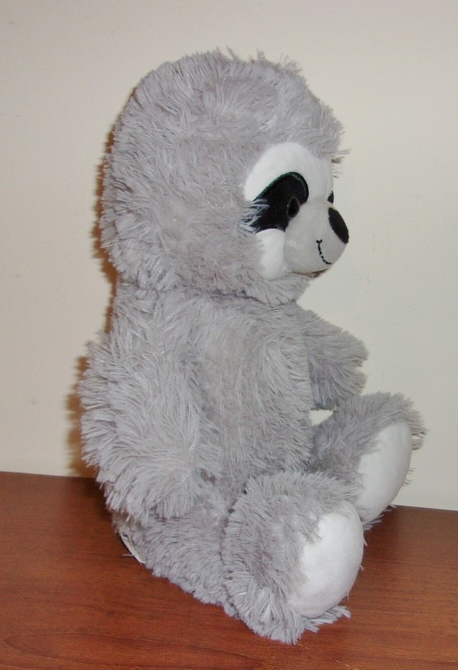 Kellytoy Soft Plush Sloth Stuffed Animal Gray - 9 1/2" sitting | eBay