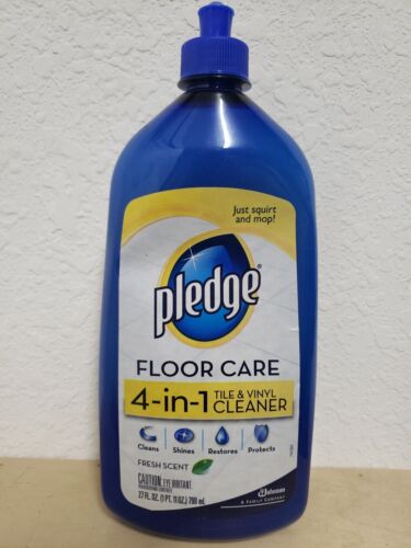 Pledge Tile And Vinyl Floor Cleaner 4 In 1 Fresh Scent 27 Oz Squirt Mop ...