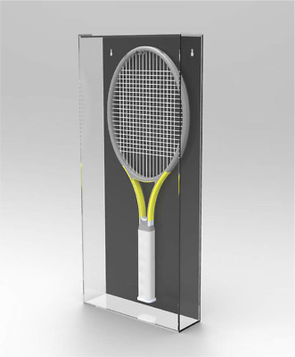Tennis Racket Deluxe Display Case UV Acrylic Perspex -Vertical Wall ...