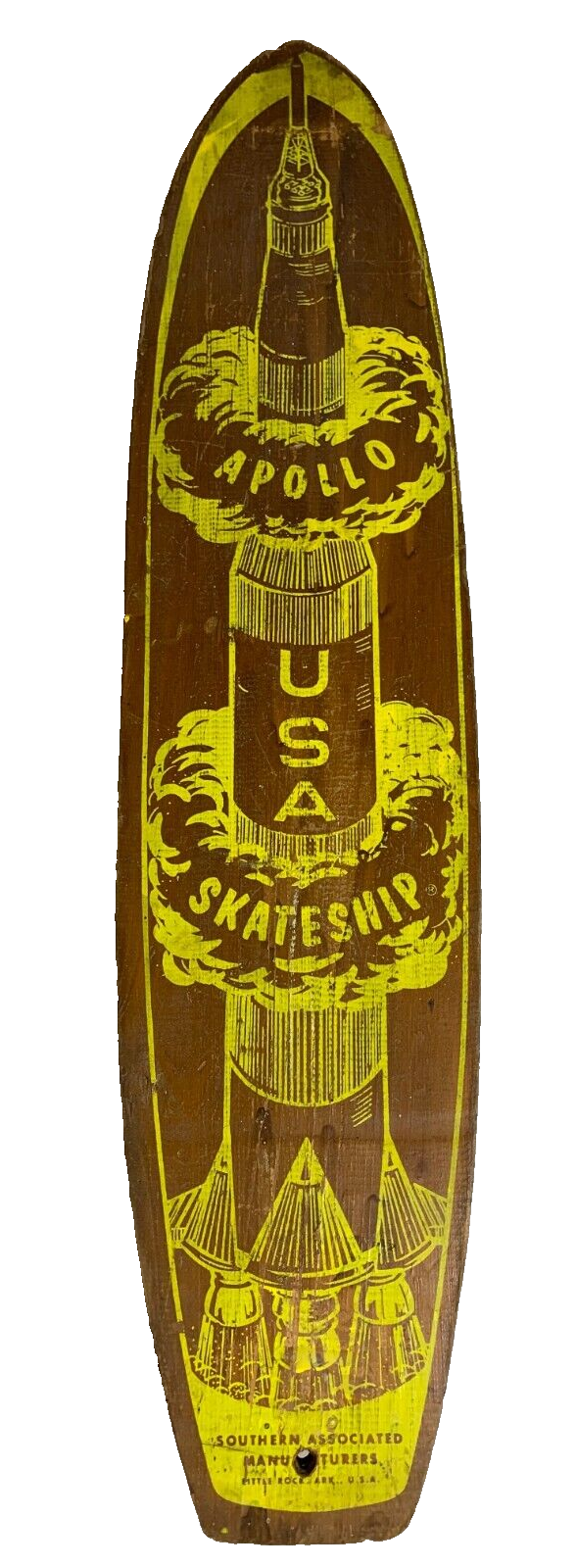 1960s Apollo Apolo Skateship Wood Wooden Skateboard Skate Board Metal ...
