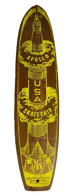 1960s Apollo Apolo Skateship Wood Wooden Skateboard Skate Board Metal ...