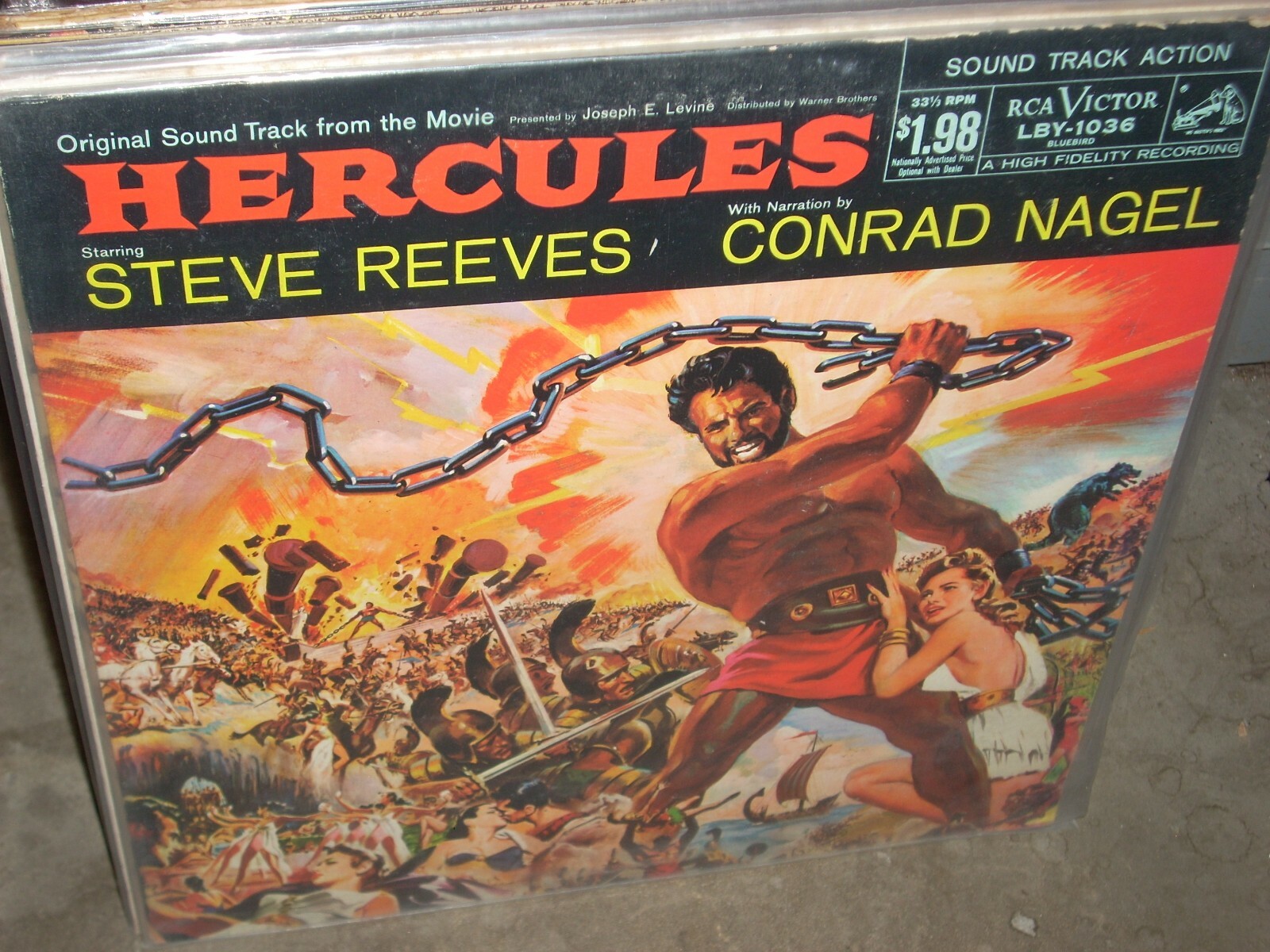 HERCULES steve reeves / conrad nagel ( soundtrack ) | eBay