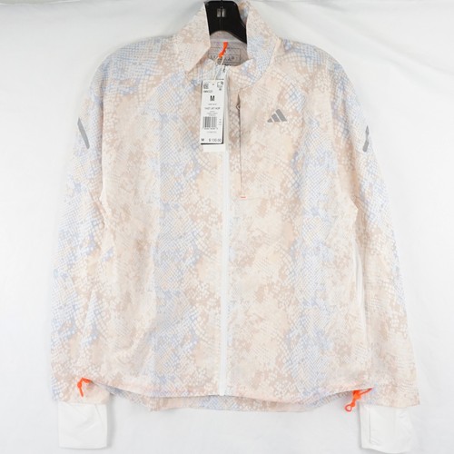 Adidas Fast Running Slim Fit Packable Jacket In White/Alumina (HM4320 ...