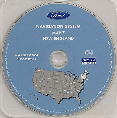 03 04 05 06 Ford Expedition Escape Navigation Map Cover VT ME NH MA RI ...