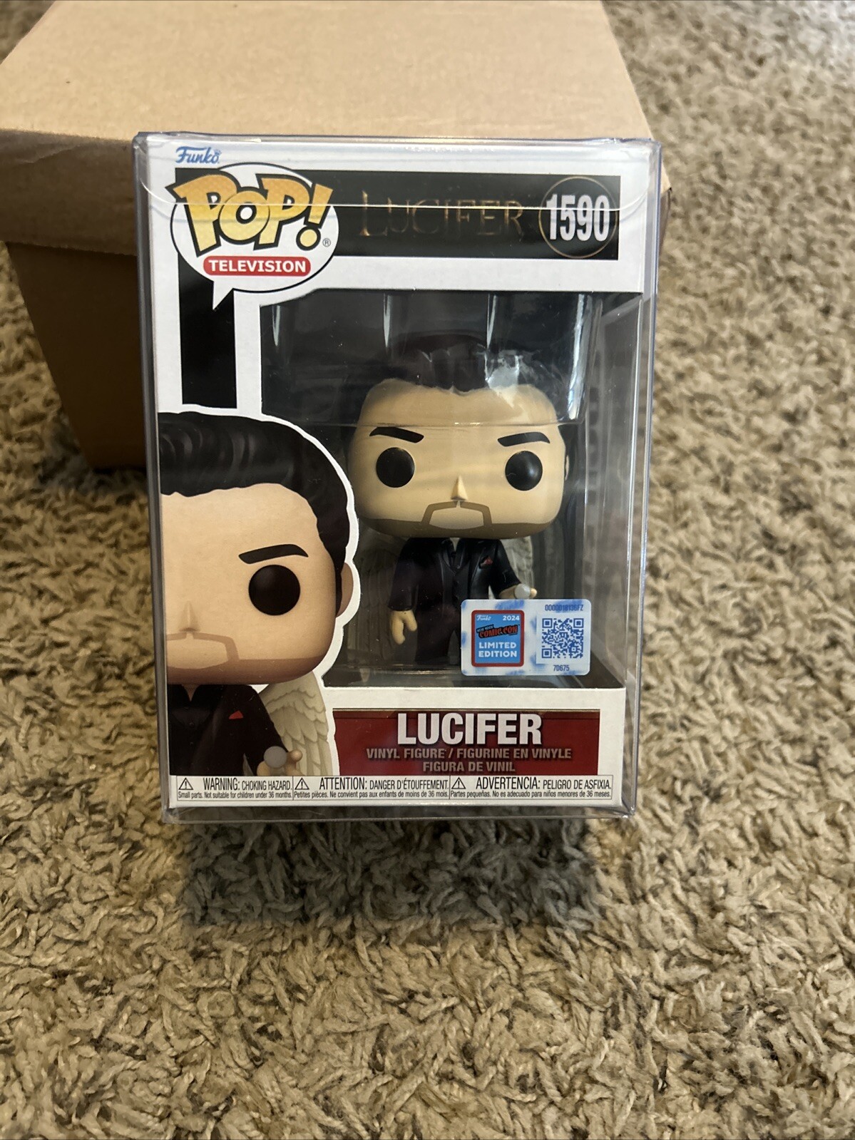Comic Con FUNKO POP! 1590 LUCIFER with WINGS NYCC Limited Edition WOW ...