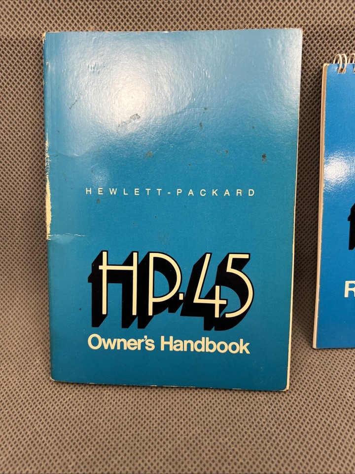HP-45 Calculator with Manuals | eBay