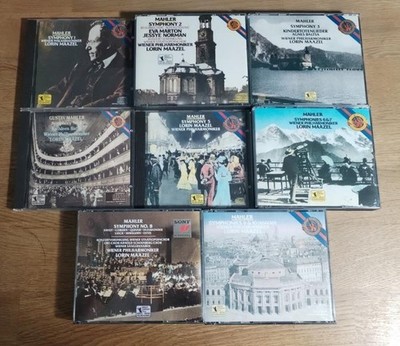 MAHLER Complete Symphonies LORIN MAAZEL LOT OF 8 CBS/SONY CD Albums ...