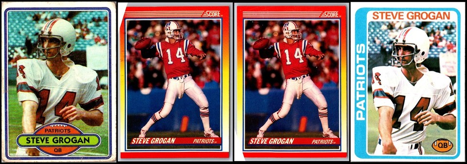 Steve Grogan (124) Card Lot - EXCLUSIVE – BE AMONG THE FIRST TO OWN IT ...