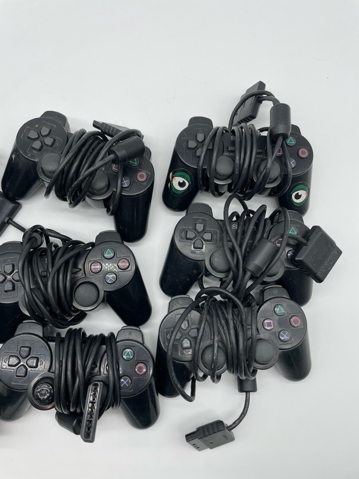 Lot Of 9 PS2 DualShock 2 Controllers Untested - PlayStation 2 Corded ...