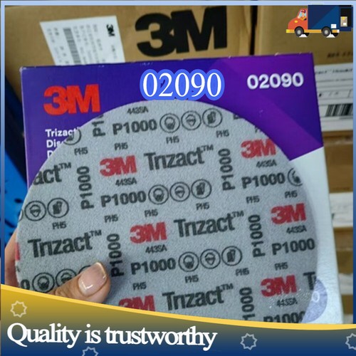 QTY 20 BOXES! 3M 02090 Trizact Hookit 6 Inch P1000 Grit Foam Disc ...