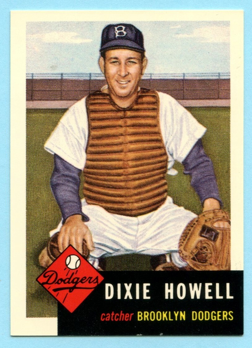 1953 Topps Archives #255 Dixie Howell - Brooklyn Dodgers | eBay