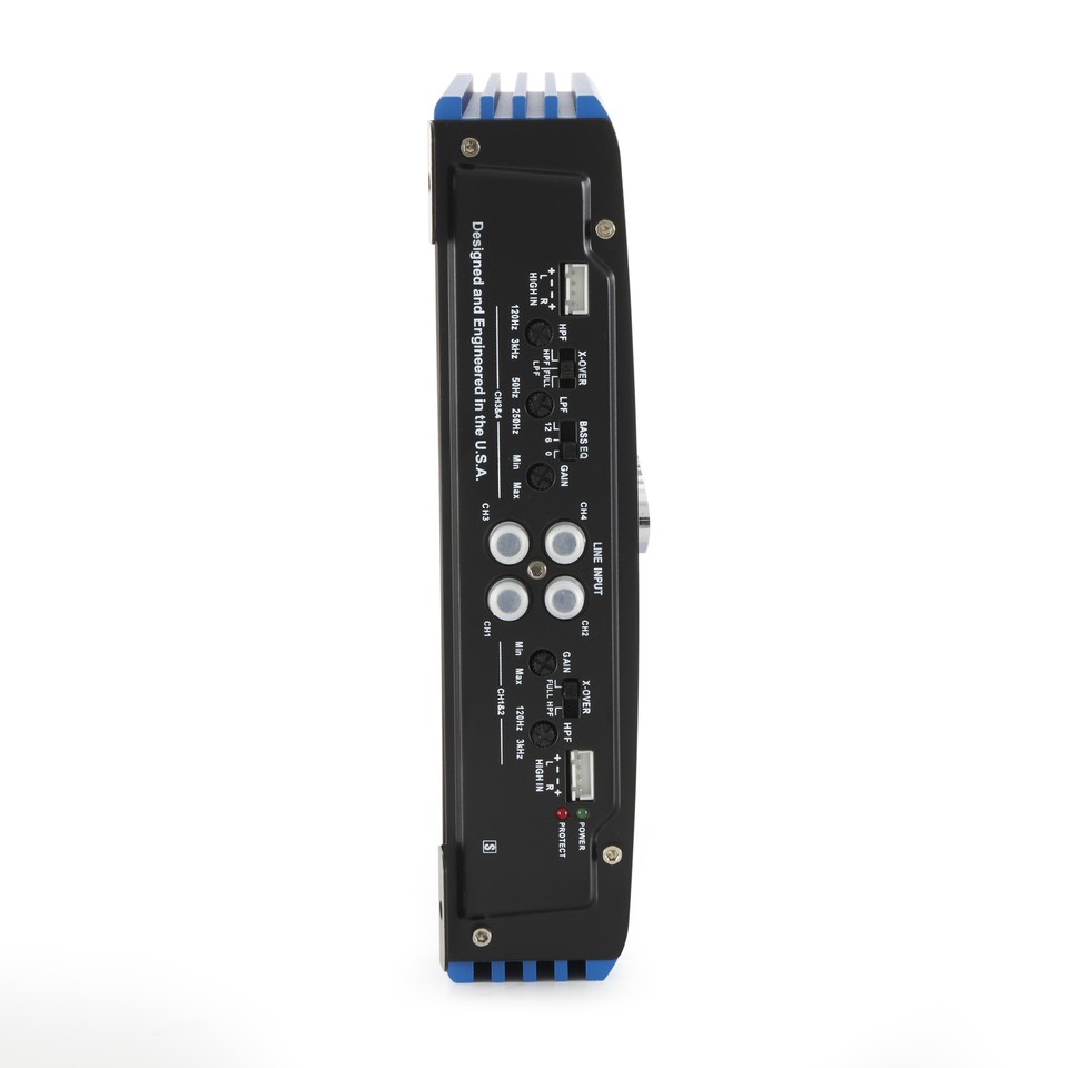 Crunch PowerDriveX 1000 Watt 4 Channel Exclusive Blue A/B Car Stereo ...
