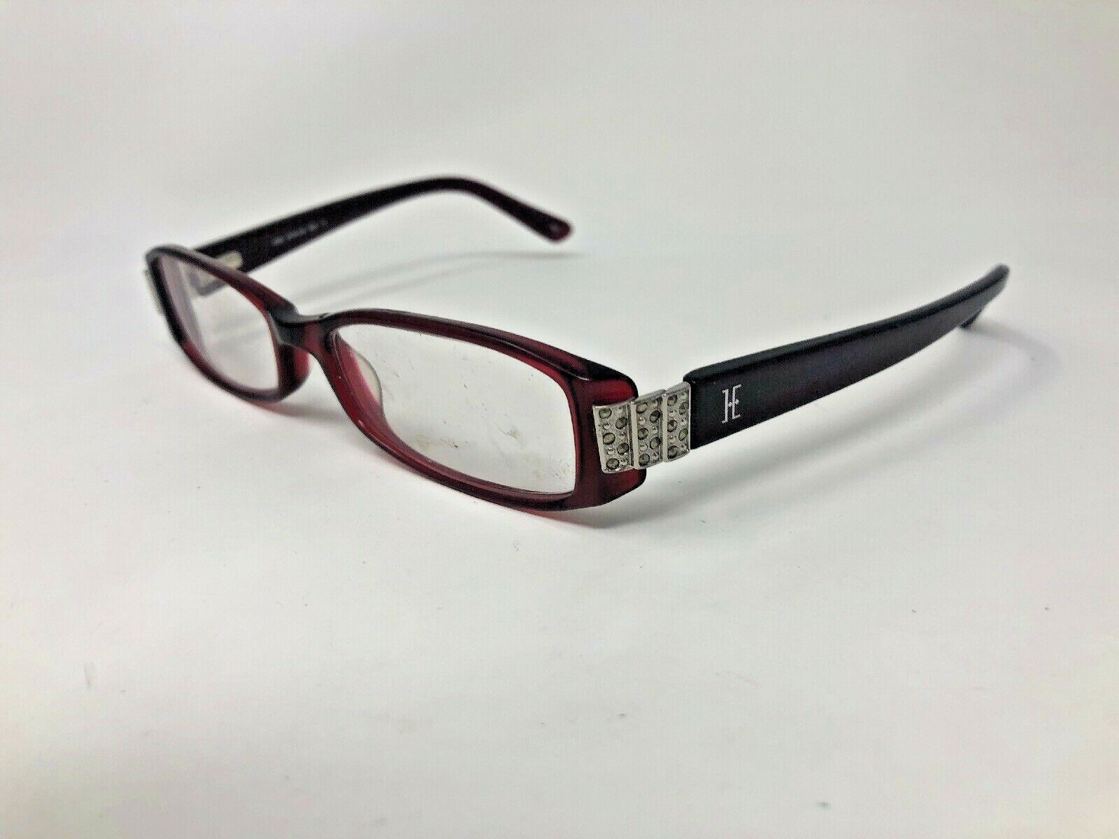 HELIUM PARIS 4146 Eyeglasses Frame Italy 51-16-135 Wine Red Crystal ...